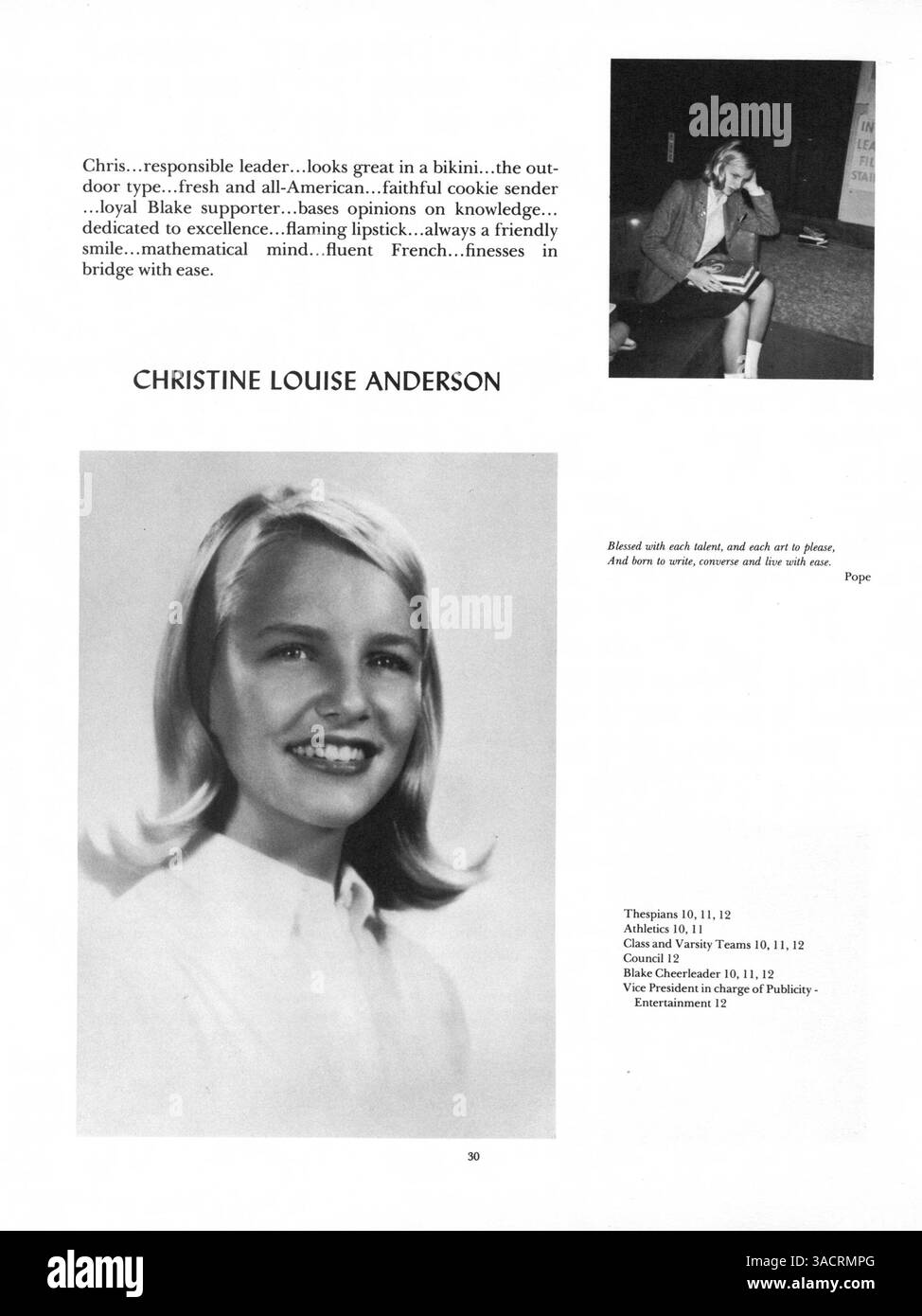 The 1965 Tatler yearbook from Northrop Collegiate provides a detailed ...