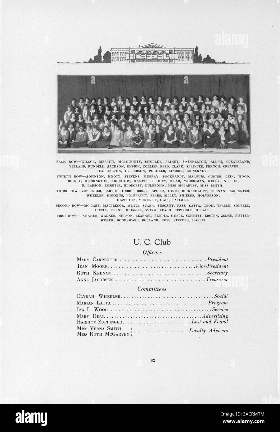 This 1923 edition of the Hesperian yearbook showcases student and ...
