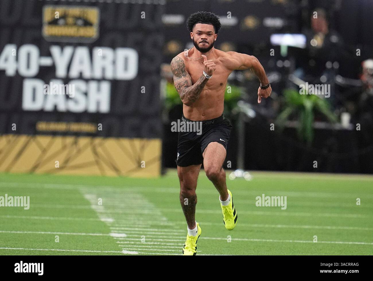 Colorado wide receiver Will Sheppard runs the 40-yard dash during ...