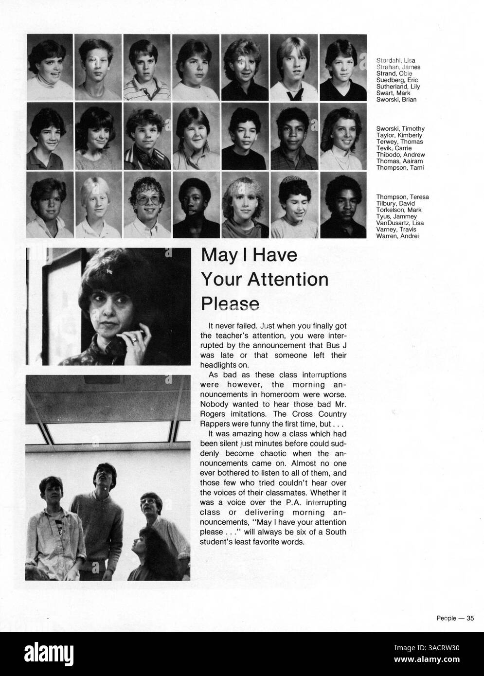 The 1985 South High Yearbook, Tiger 1985, covers major events, students ...