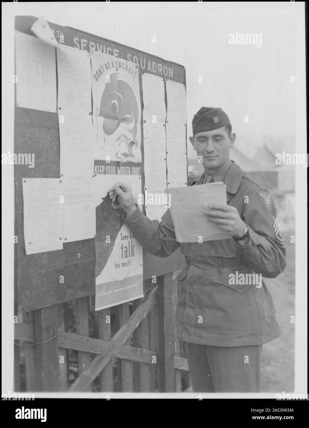 First Sergeant Charles P. Perrizo from Delavan, Minnesota, was on duty ...