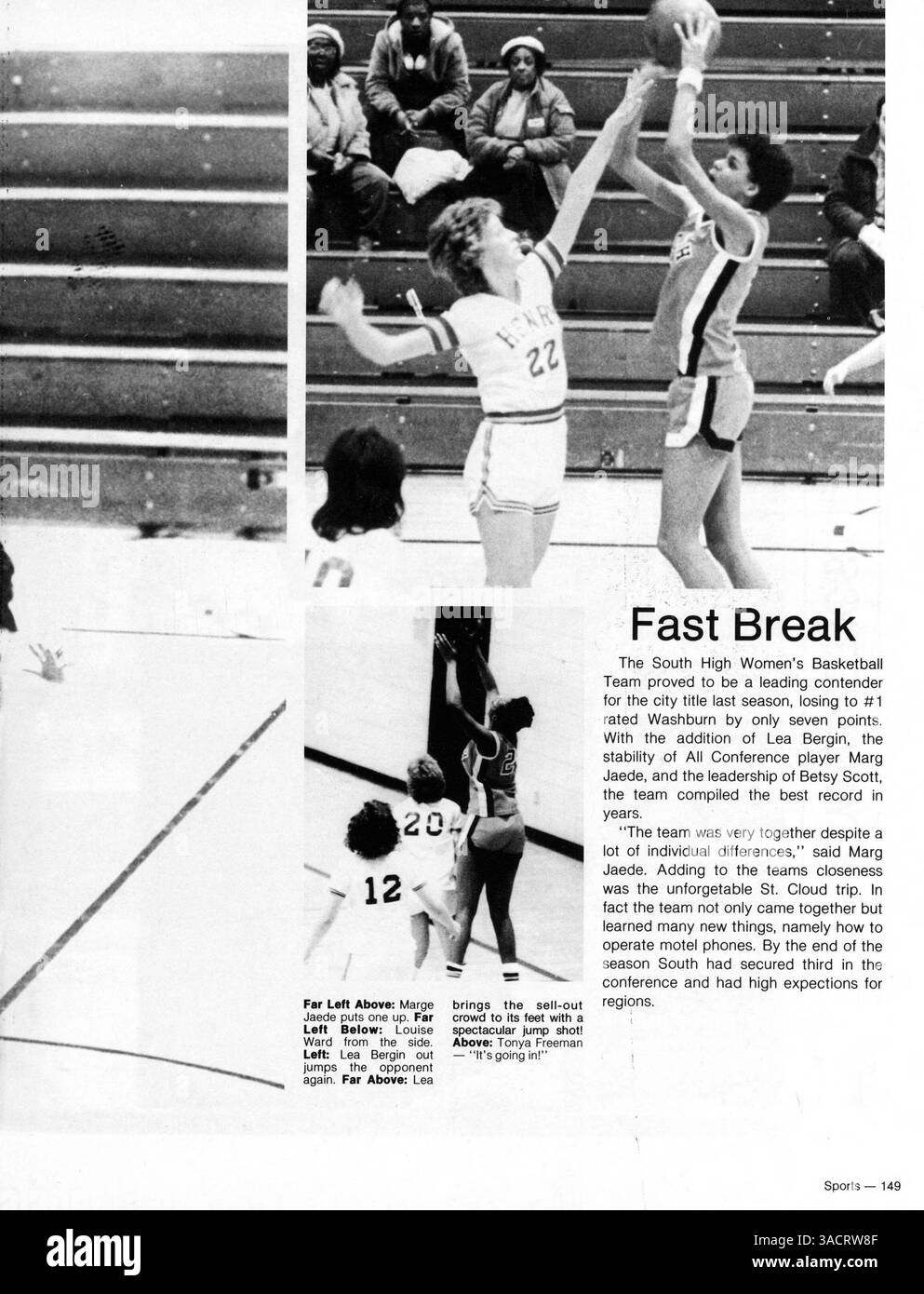 Captures important school events from the 1984 1985 year hi-res stock ...