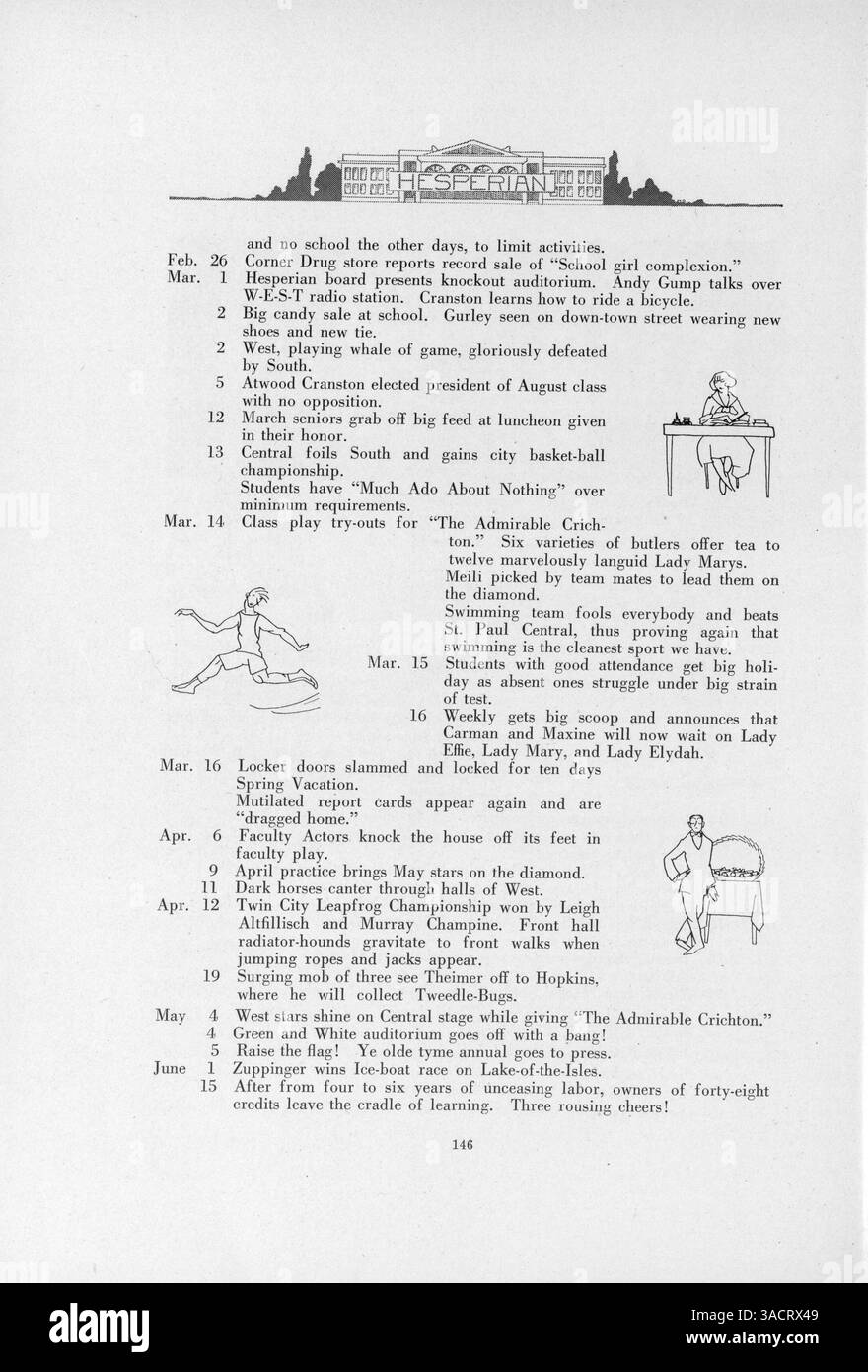 Captures the essence of the 1922 1923 school year hi-res stock ...