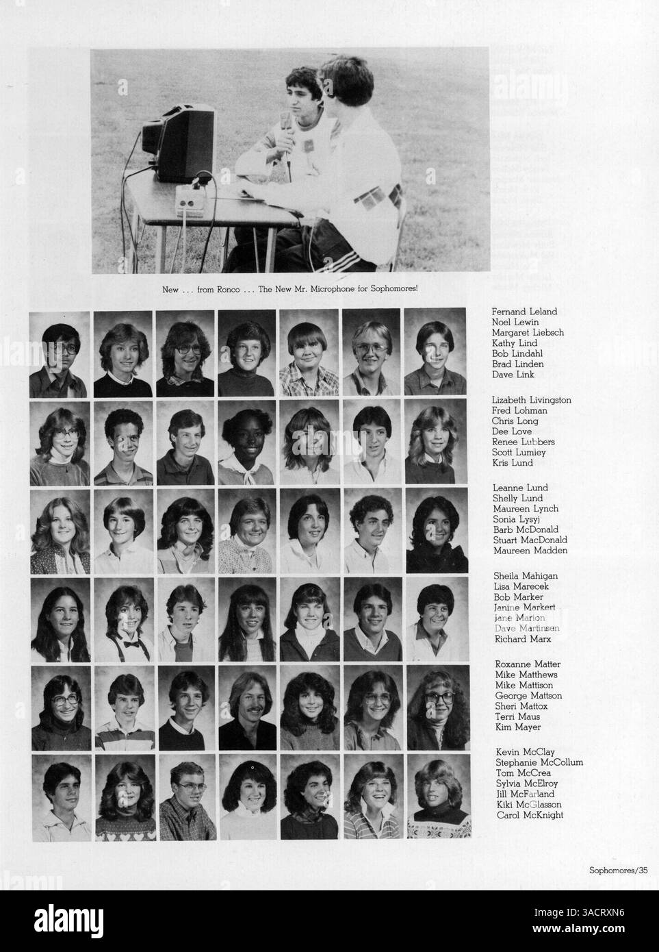 This high school yearbook, Regalia '83, offers a snapshot of the 1982 ...