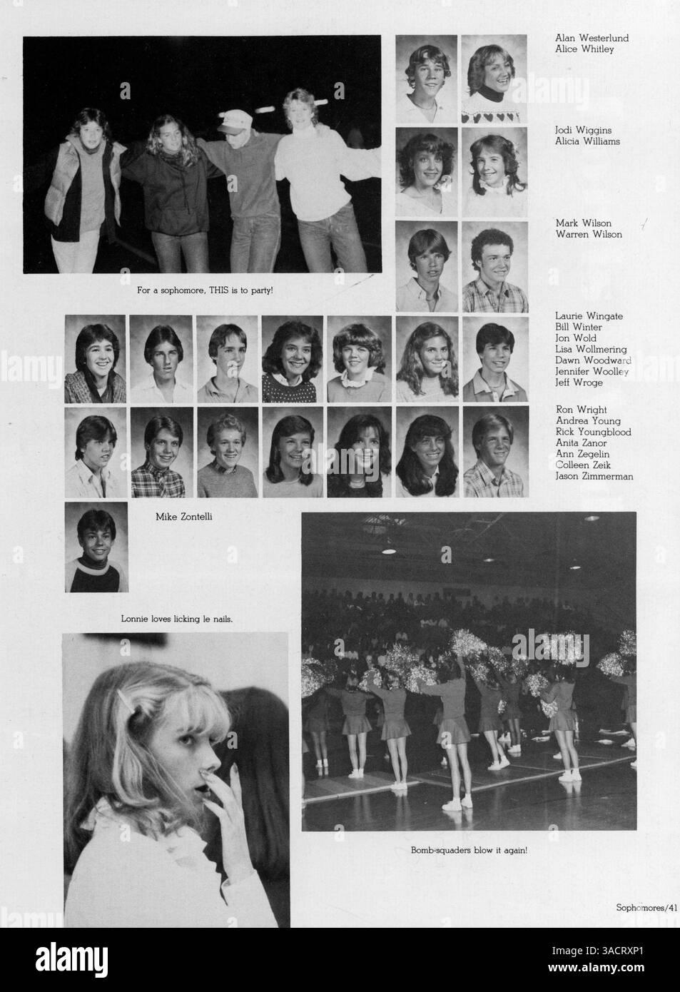 This high school yearbook, Regalia '83, presents the key events ...