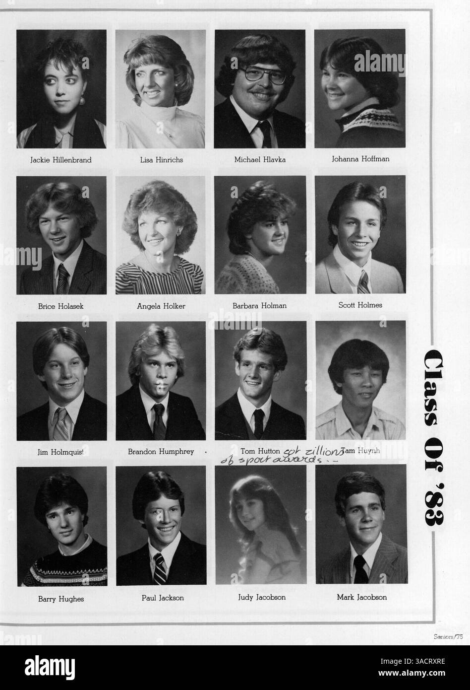 The 1983 Hopkins High School yearbook, 'Regalia', showcases the 1982 ...