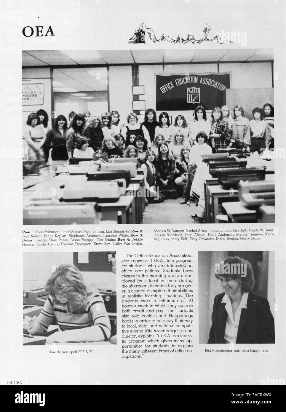 The 1983 Hopkins High School yearbook, 'Regalia,' documents student ...