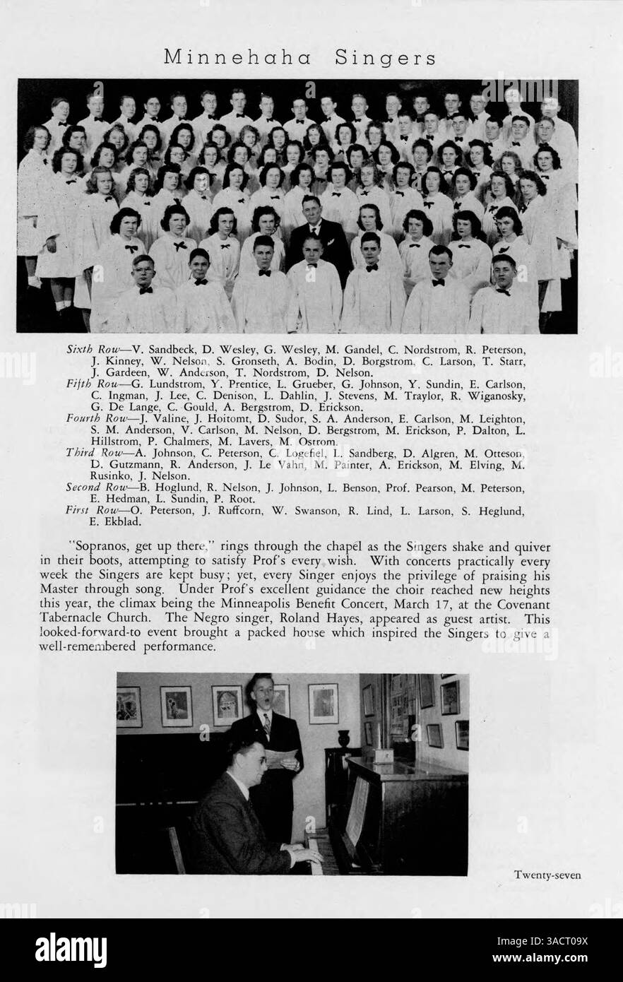 Minnehaha Academy’s 1944 'Antler' yearbook covers the students ...