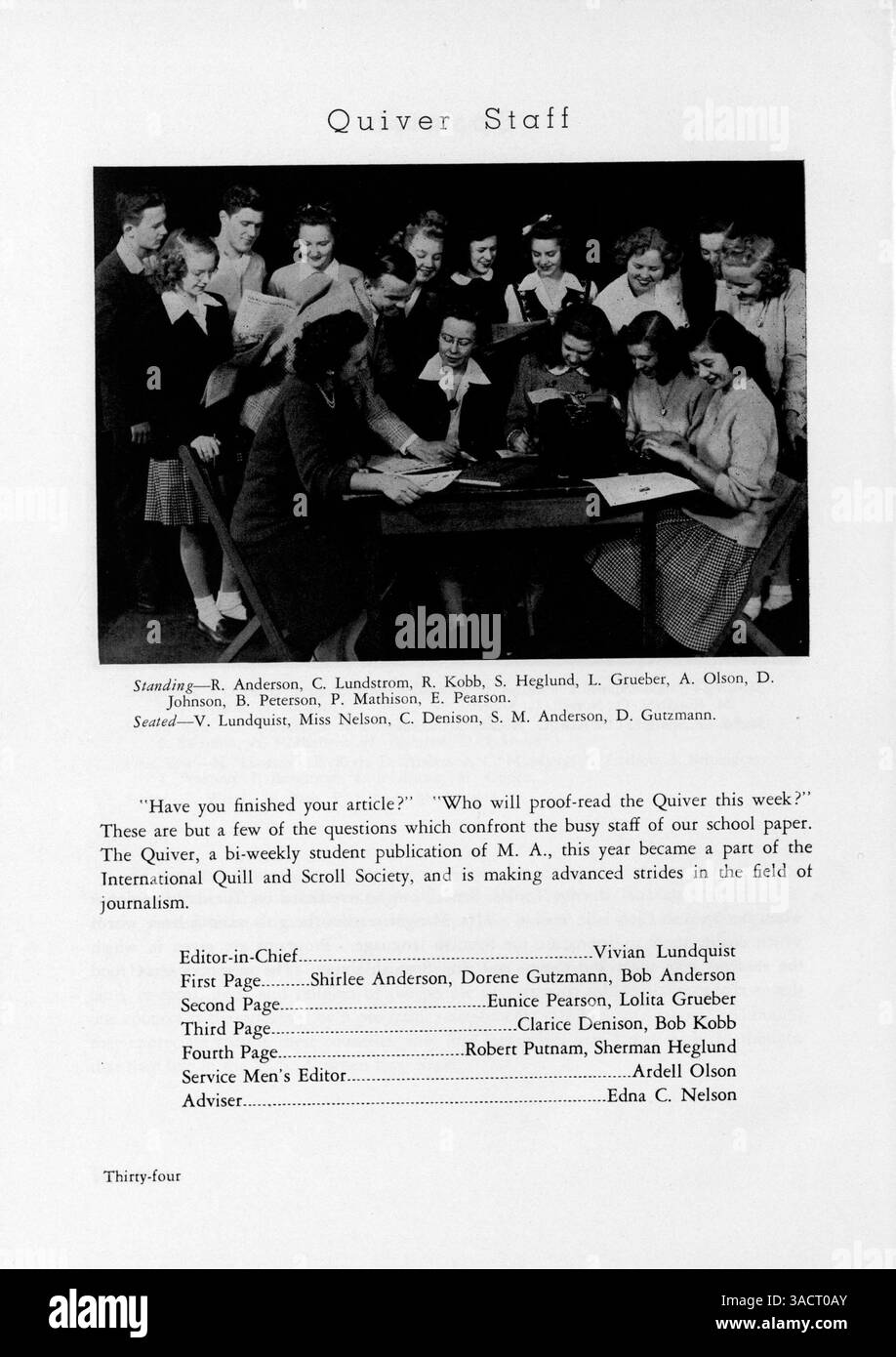 Documenting the significant events of the 1943 1944 school year hi-res ...