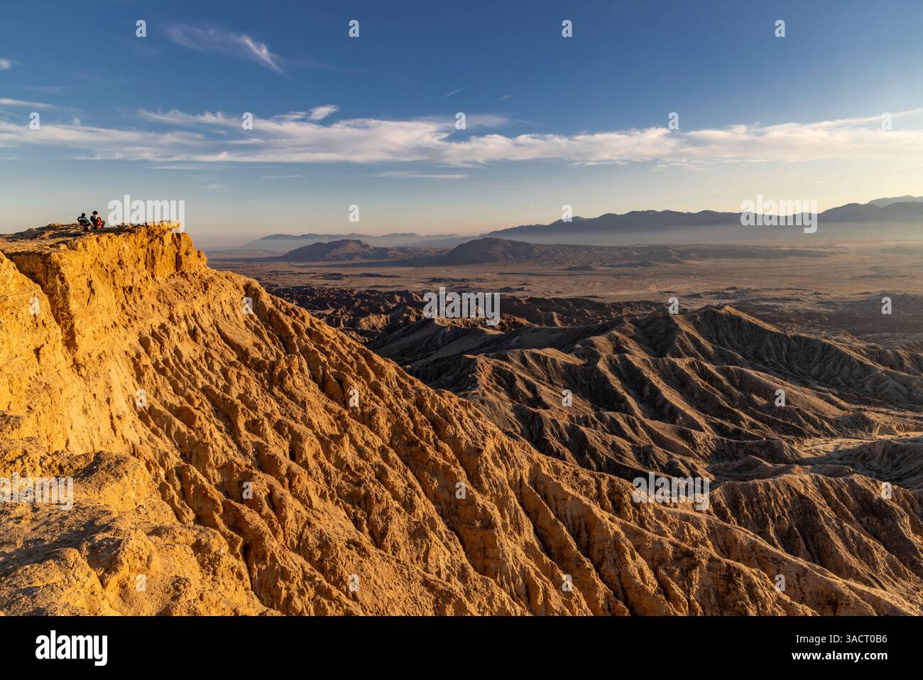 Badlands formations from Fonts Point in the Anza Borrego State Park ...