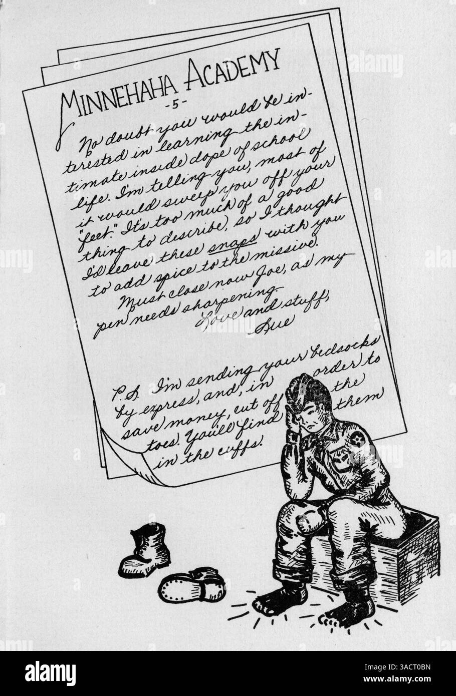 Minnehaha Academy's 1944 'Antler' yearbook highlights student portraits ...