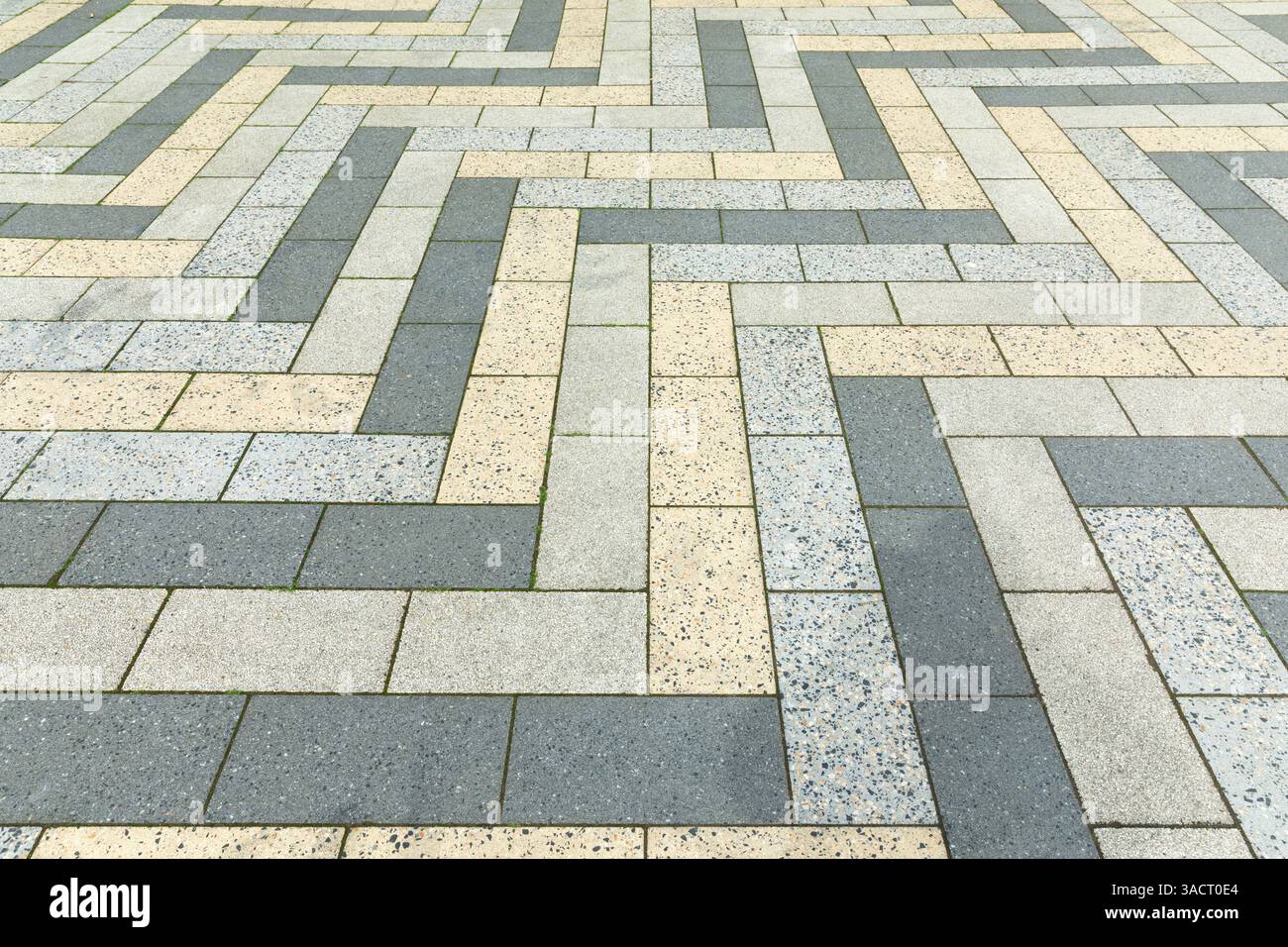 Modern street paving, photographed in perspective Stock Photo - Alamy