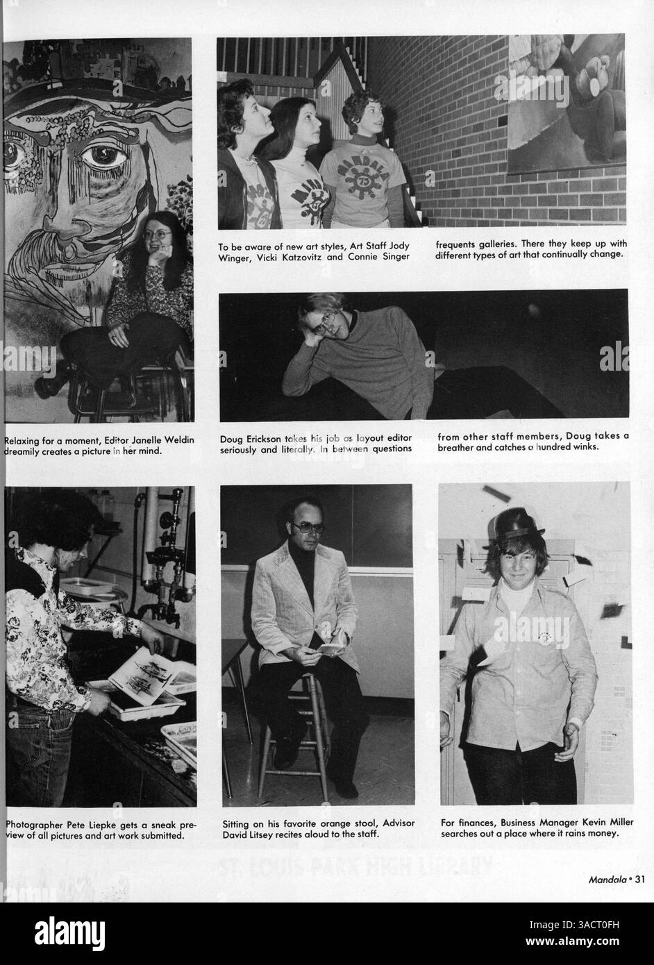 The 1975 Echowan Yearbook showcases student life, clubs, athletics, and ...