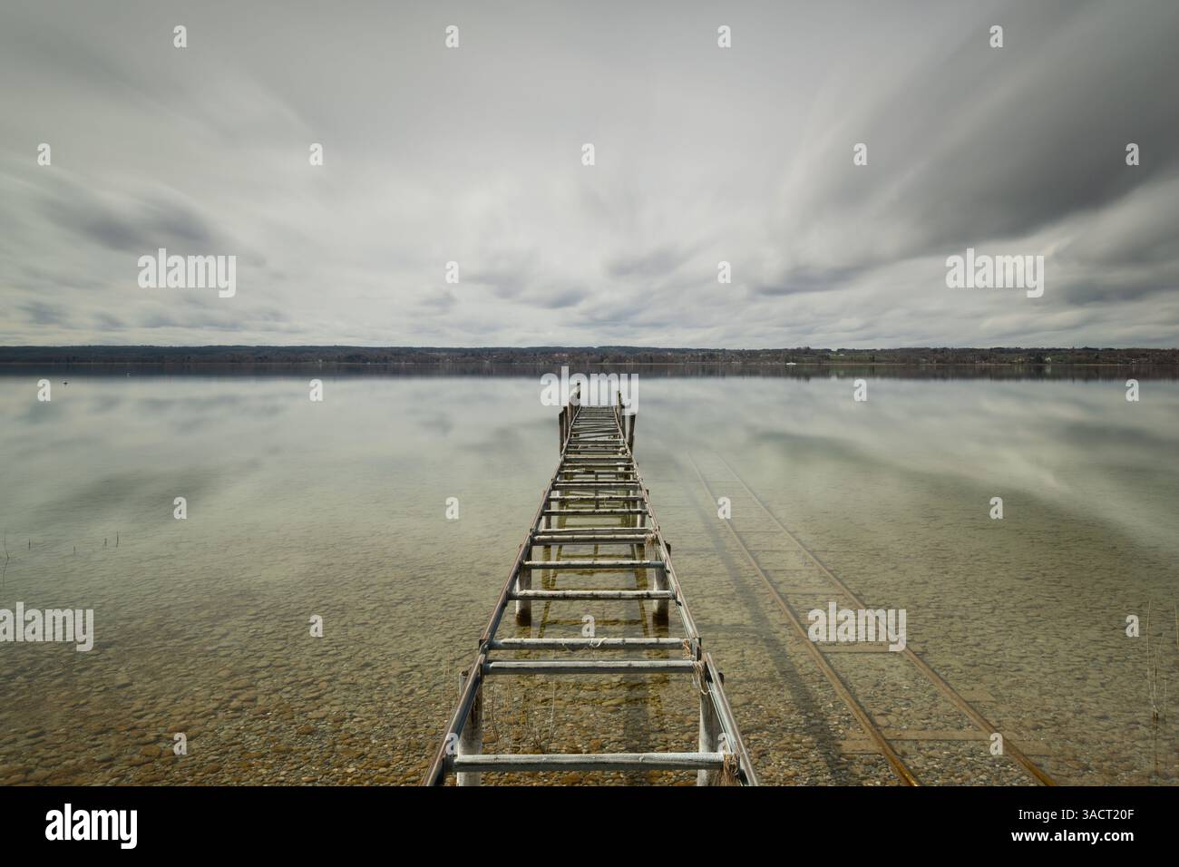 Boat slip on the ammersee in bavaria hi-res stock photography and ...