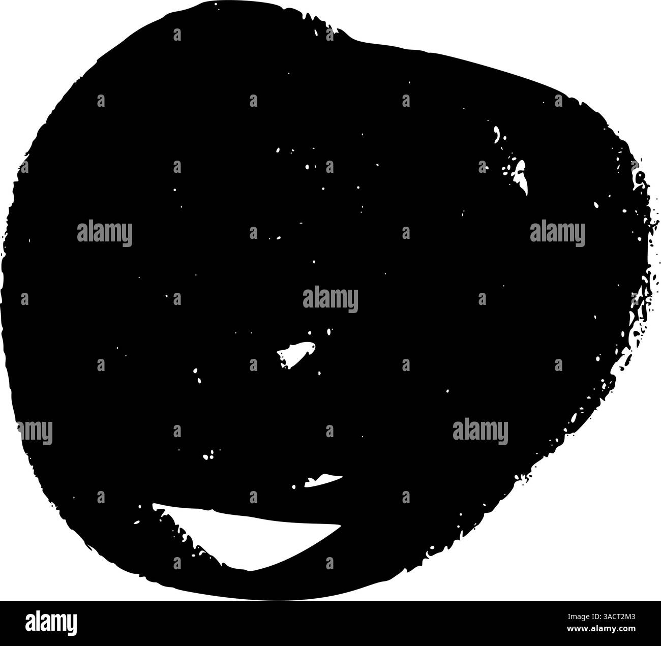 Hand-scribbled crayon circles with pastel texture. Paint oval shapes ...