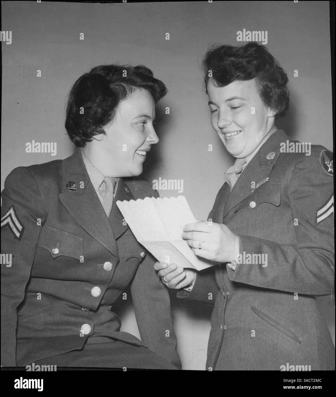 Katherine M. and June C. Carlson were both WAC corporals, serving ...
