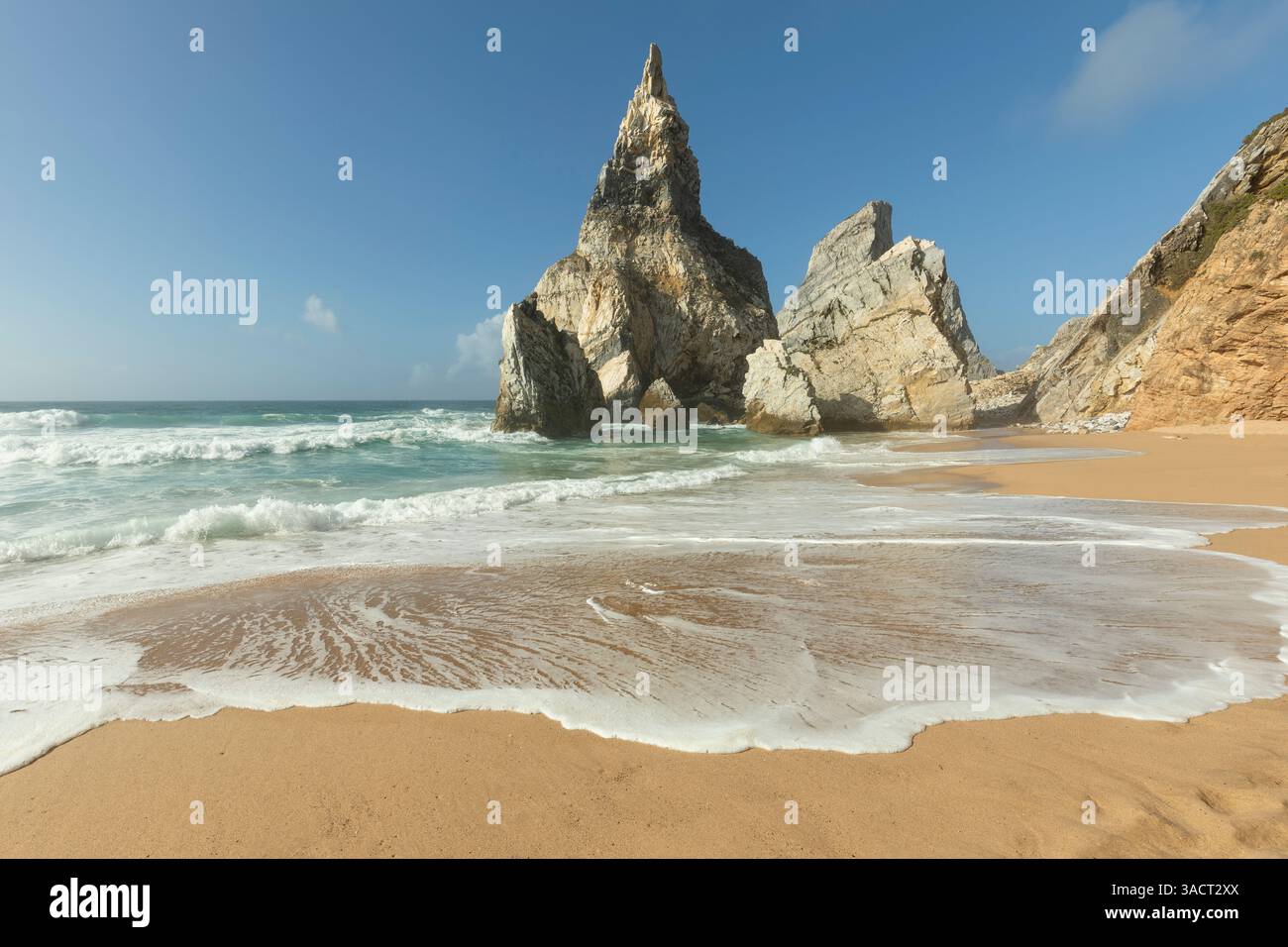 Praia da Ursa in the Sintra-Cascais Nature Park in Portugal Stock Photo ...