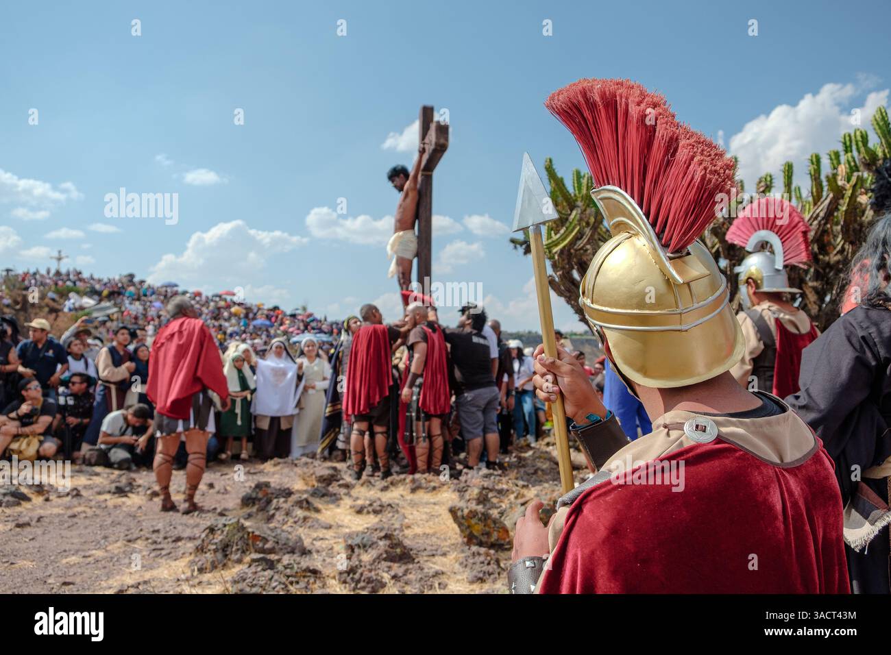 Good Friday representation of the Way of the Cross in La Cañada ...