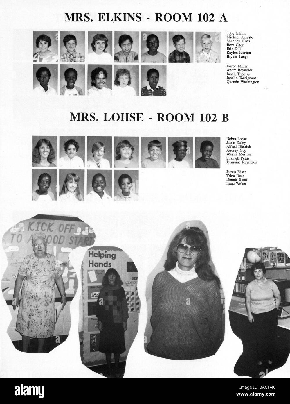 This 1988 edition of the Holland Elementary Yearbook documents students ...