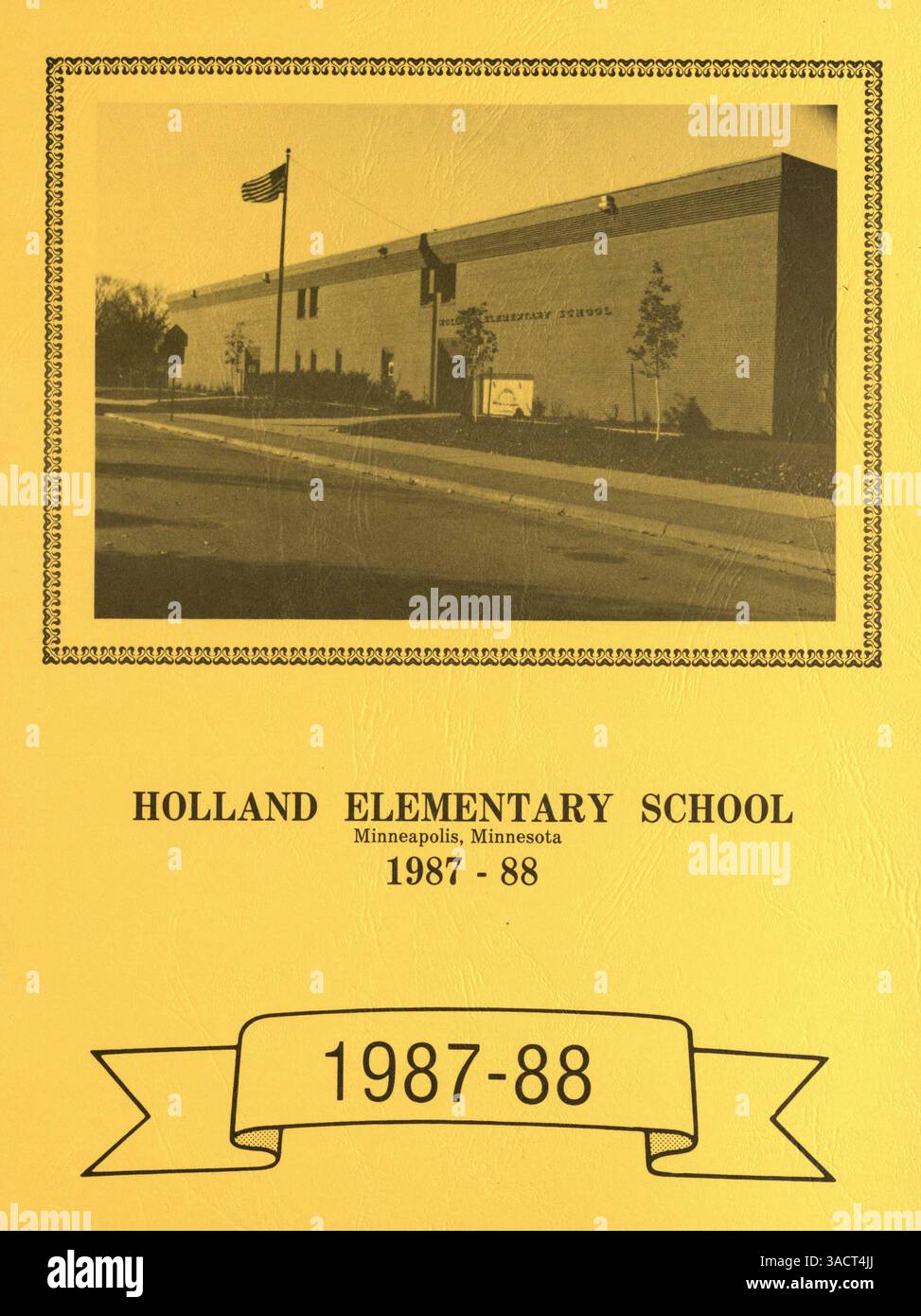 The 1988 Holland Elementary Yearbook documents the students, teachers ...