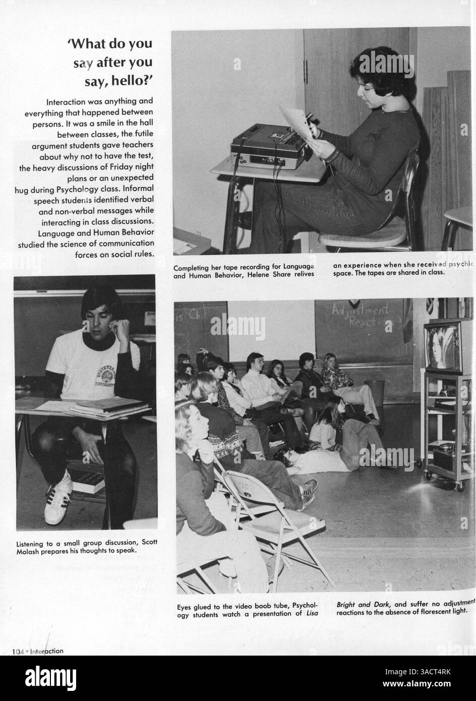The 1975 Echowan Yearbook from St. Louis Park High School presents a ...