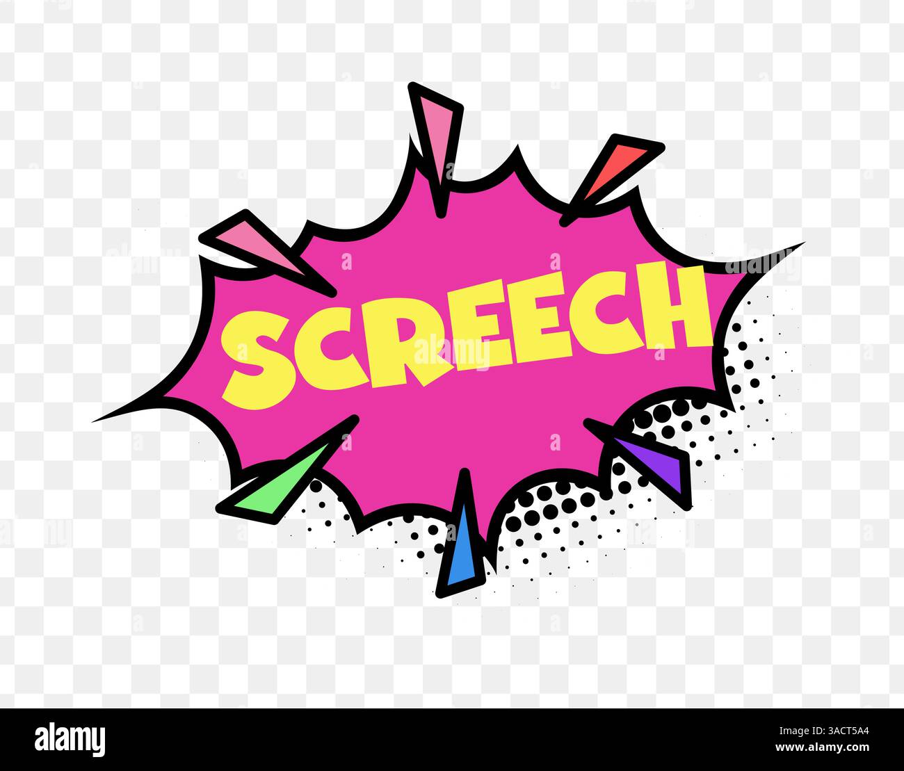 Loud screech Stock Vector Images - Alamy