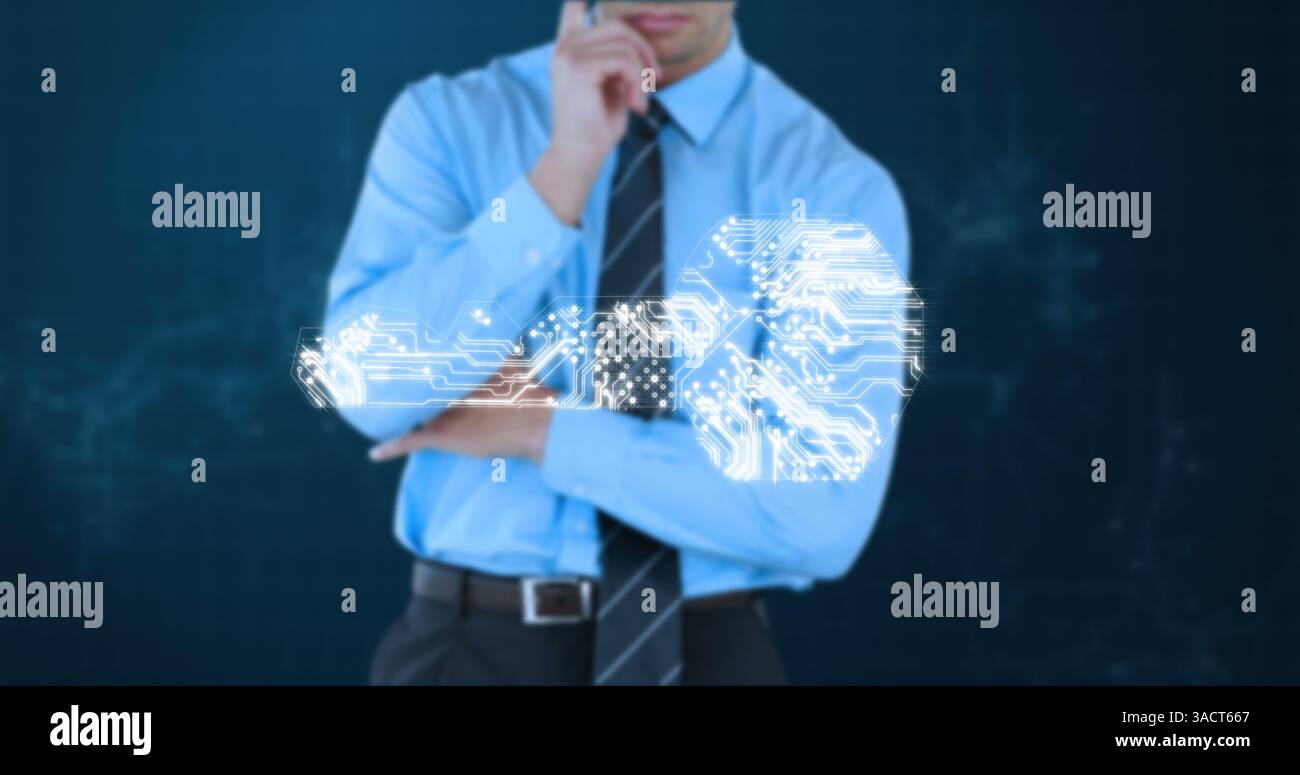 Professional businessman in blue shirt hi-res stock photography and ...