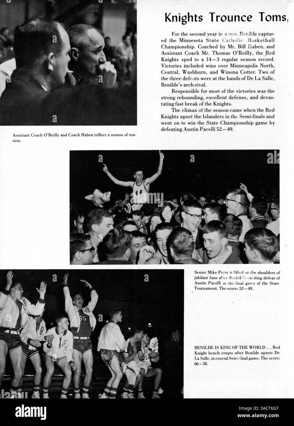 The 1964 Benilde High Yearbook captures key moments of the 1963-1964 ...