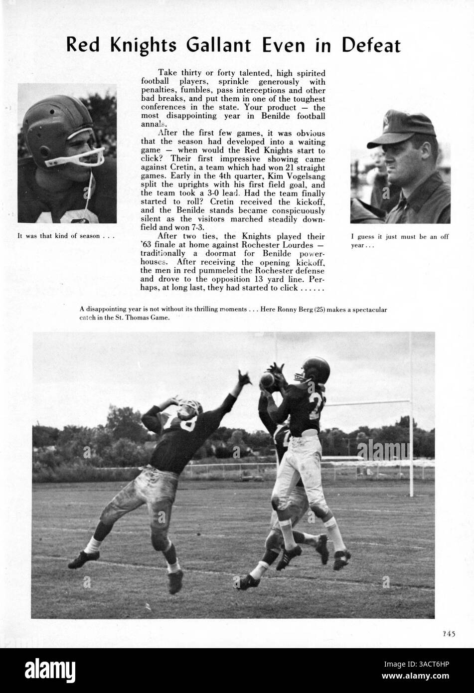 The 1964 Benilde High Yearbook serves as a detailed historical record ...