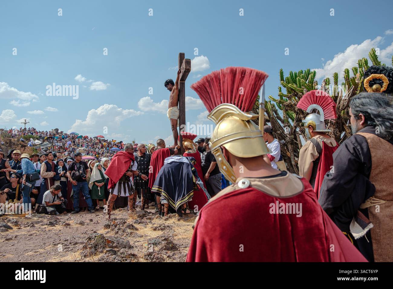Good Friday representation of the Way of the Cross in La Cañada ...