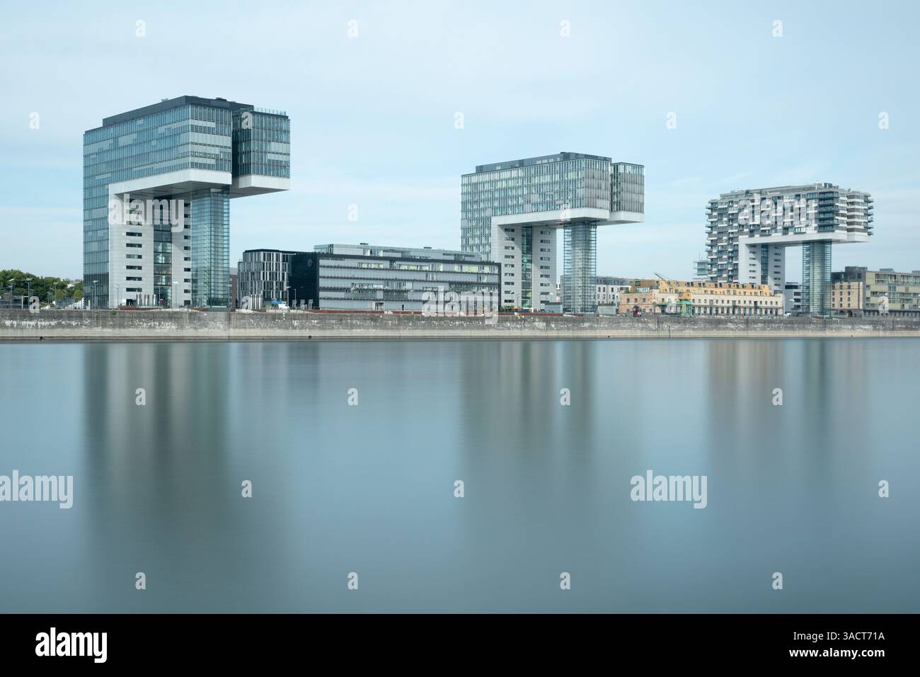 Crane houses in Cologne on the Rhine Stock Photo - Alamy