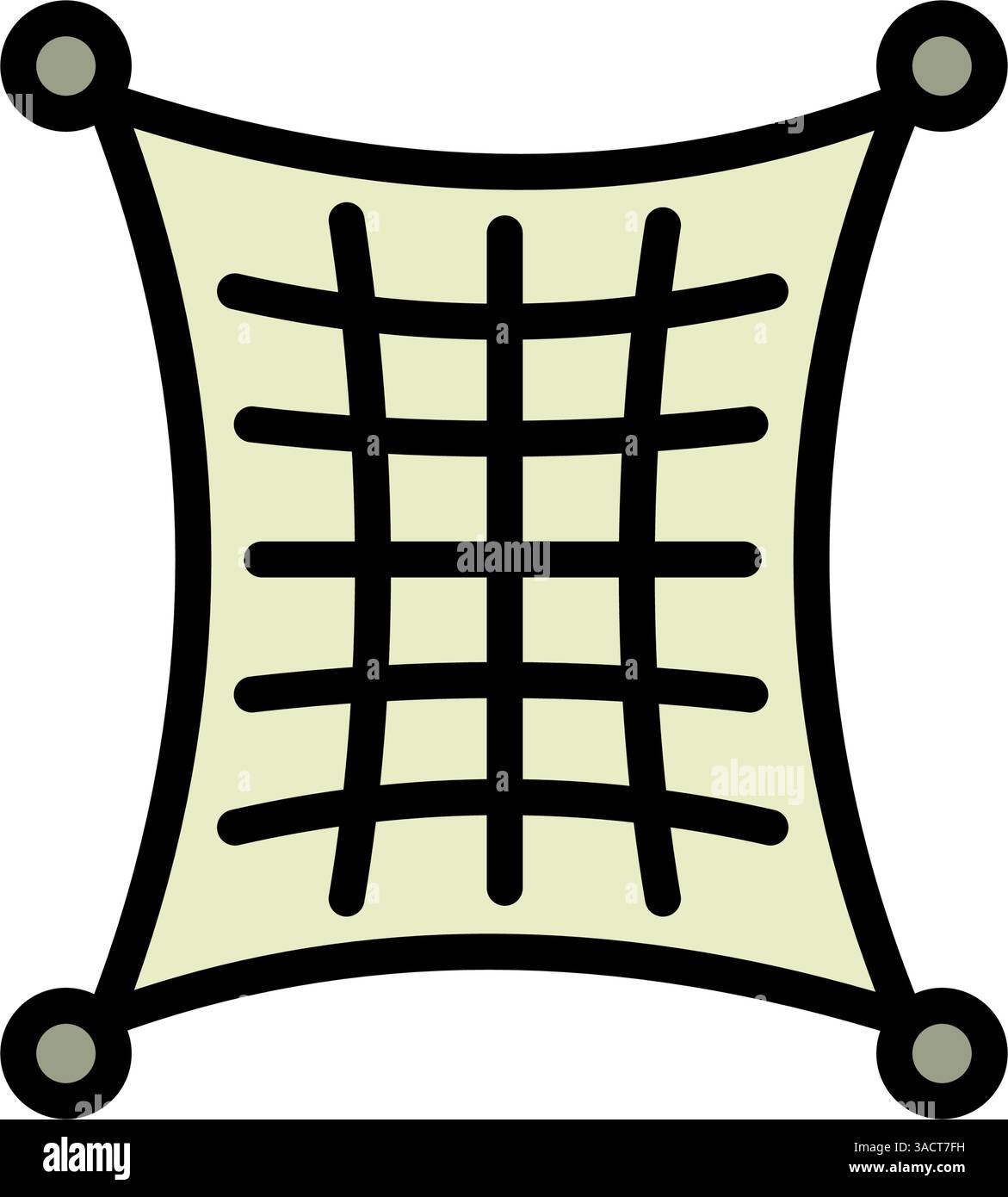 Fishing net icon. Commercial fishing gear. Harvesting of marine food ...