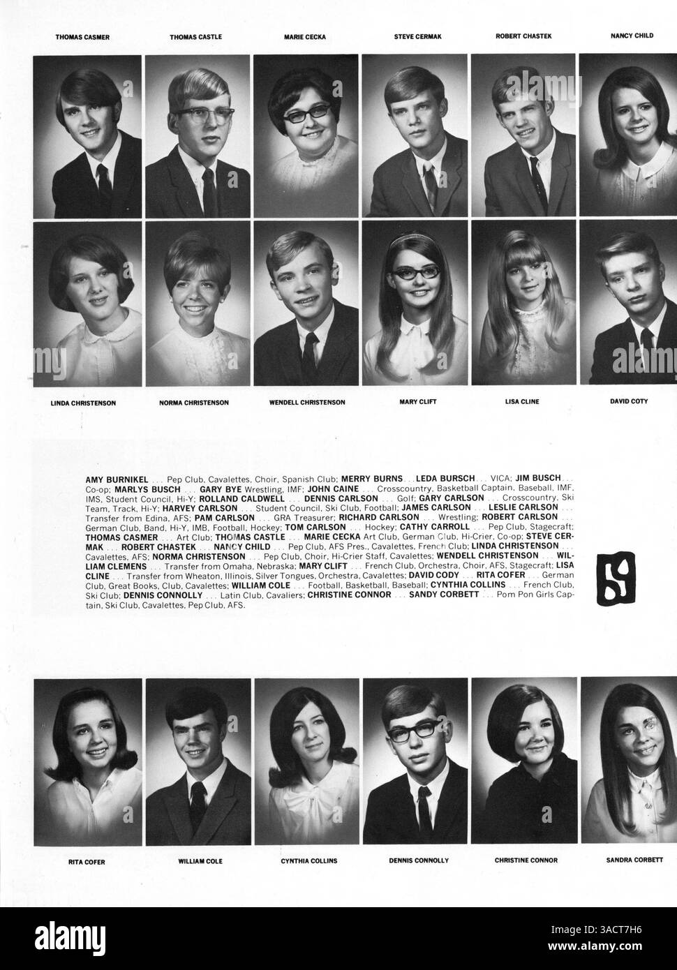 The 1969 Warrior 69 yearbook from Hopkins High School features students ...