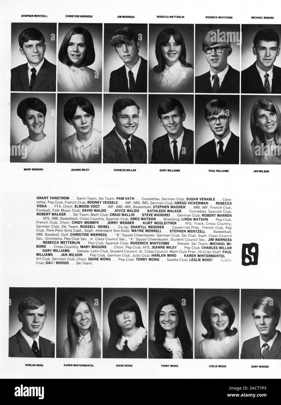 The 1969 Warrior 69 yearbook from Hopkins High School records students ...