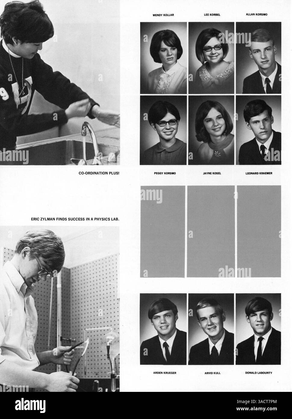 The 1969 warrior 69 yearbook captures the students hi-res stock ...