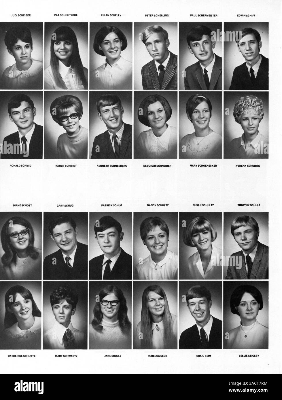Showcases the 1968 1969 school year Cut Out Stock Images & Pictures - Alamy