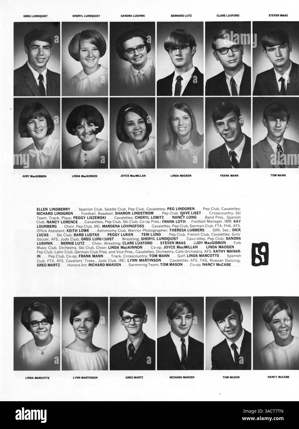The 1969 Warrior 69 yearbook highlights the students, teachers ...