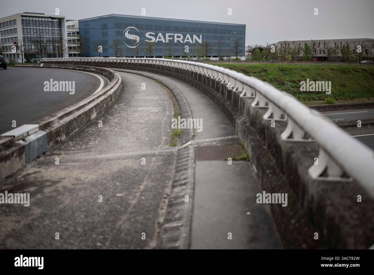 Illustration Logo : Safran Factory is pictured at the Airbus site in ...