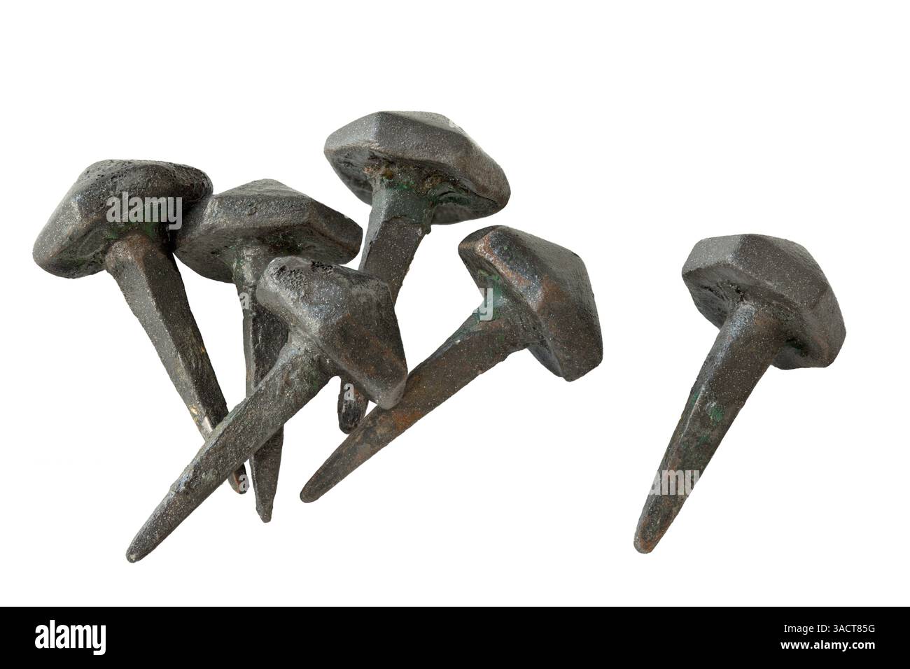Wrought iron nails hi-res stock photography and images - Alamy