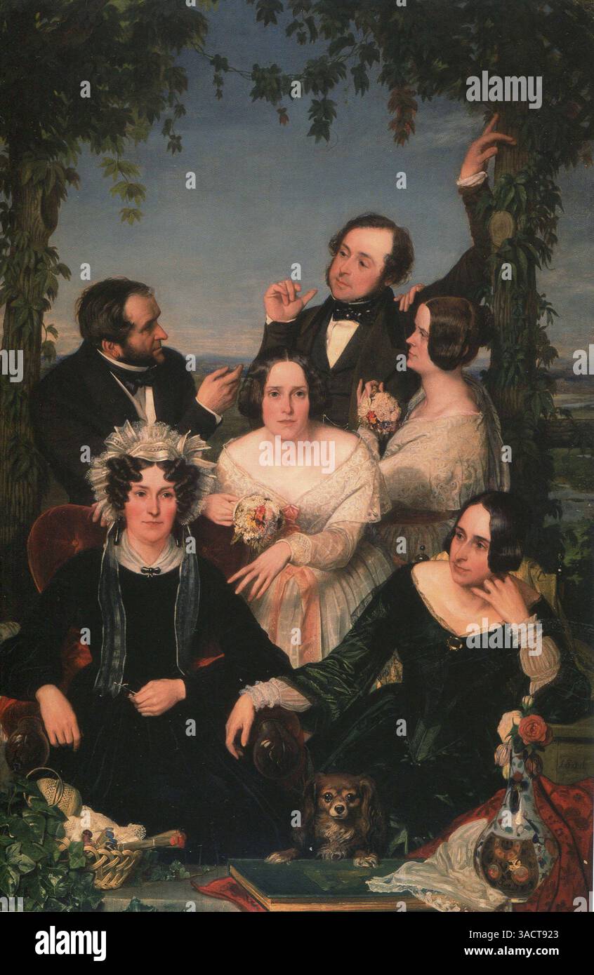 The Bromley Family. Brown's first wife Elizabeth, lower right, 1844 ...