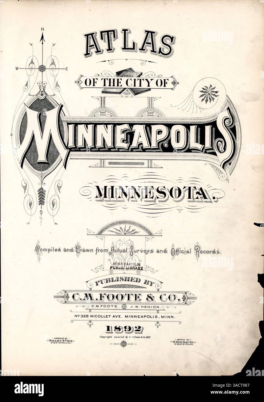 The Atlas of the City of Minneapolis, Minnesota, offers detailed ...