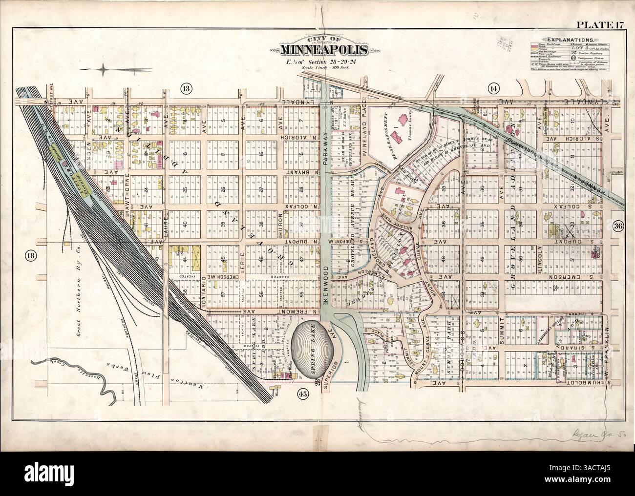 This atlas of Minneapolis features a full set of surveys and plats ...