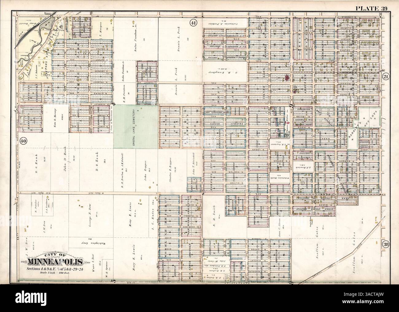 This Minneapolis city atlas includes a complete set of plats and ...