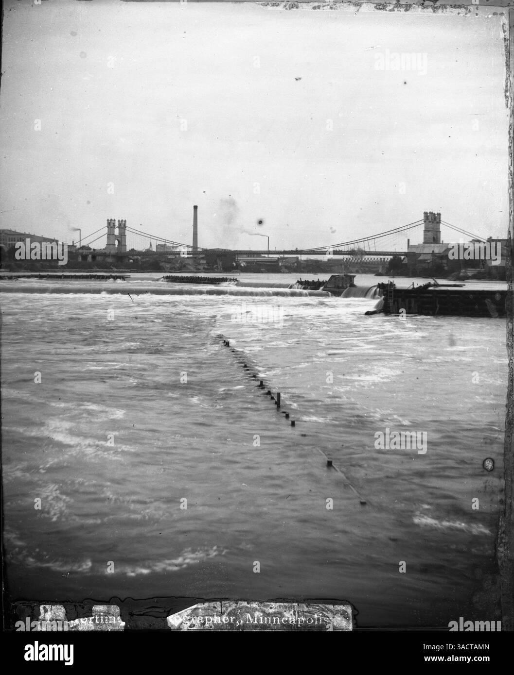 The image captures a detailed view of the upper falls from near the ...