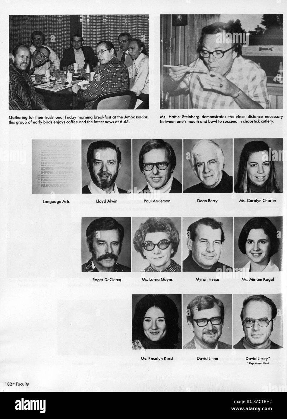 The 1975 Echowan Yearbook captures the academic and extracurricular ...