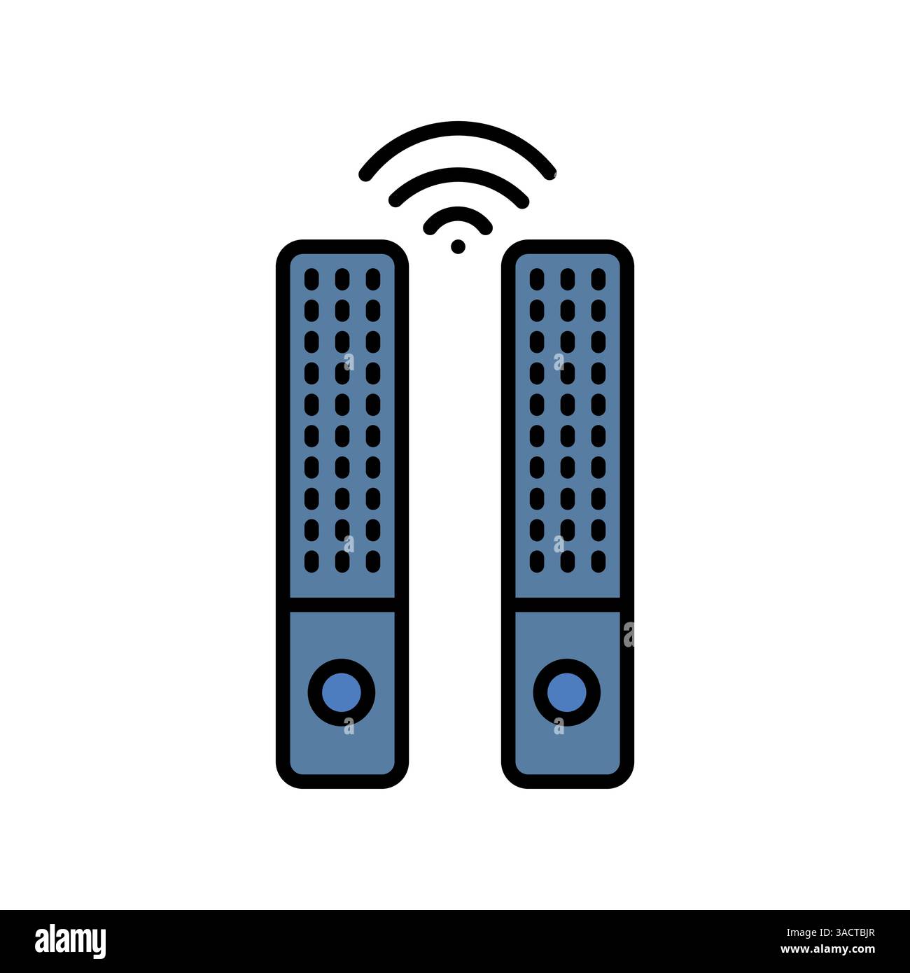 smart sound systems black line icon for digital and print projects ...