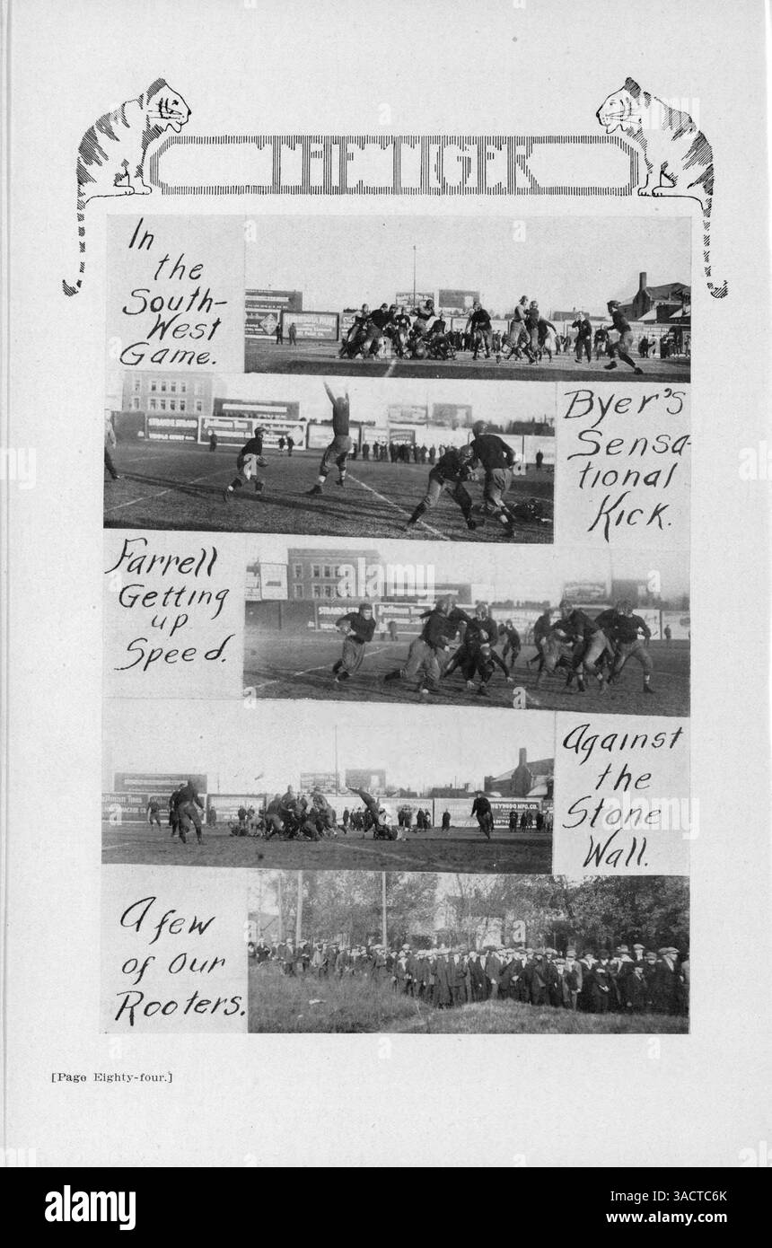 The 1914 edition of South High's Tiger Annual documents student ...