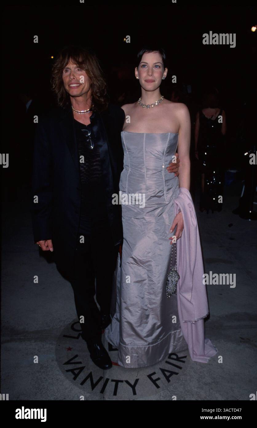 Mar 21, 1999; Los Angeles, CA, USA; Actor LIV TYLER & Rock Star dad ...