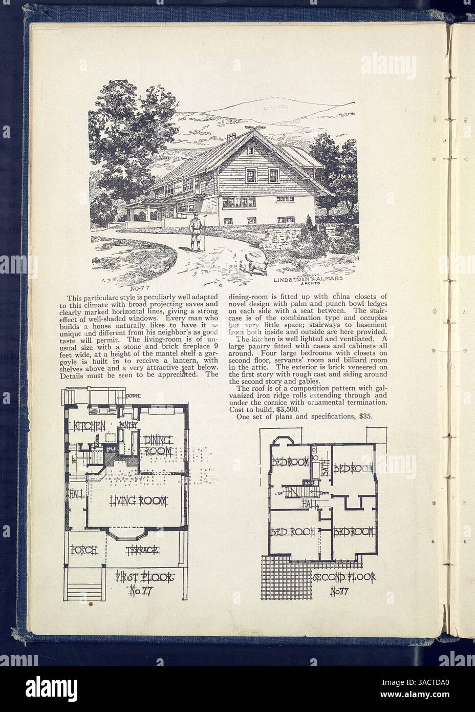 This catalog, produced around 1915, features house designs by Lindstrom ...