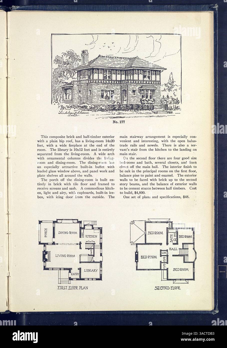 This catalog from 1915 contains over fifty house designs by Lindstrom ...